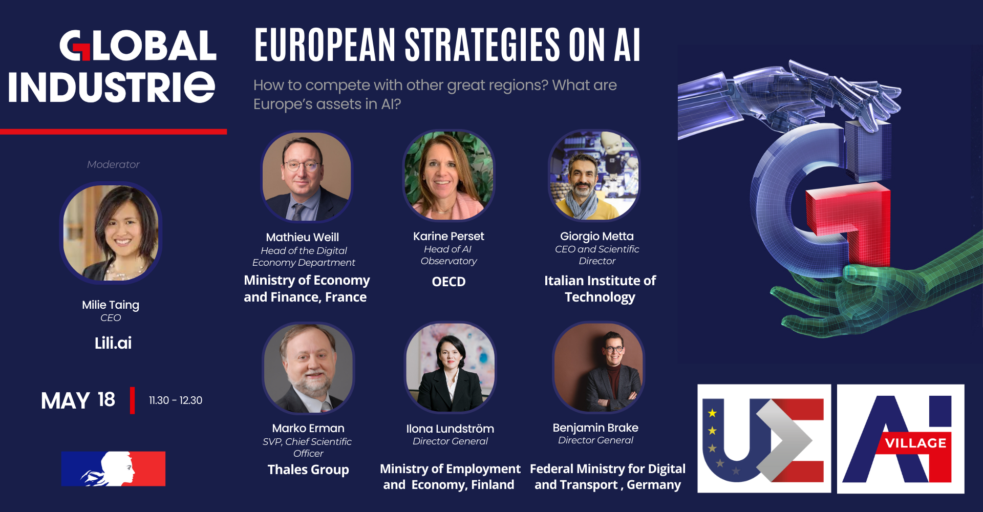 European Strategies on AI @ Global Industrie - Lili.ai